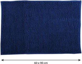 MSV CHENILLE koupelnová předložka 60 x 90 cm tmavě modrá / mikrovlákno