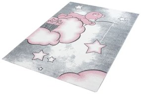Koberce Breno Kusový koberec KIDS 580 Pink, Vícebarevné, 120 x 170 cm
