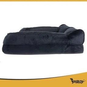 Ortopedický pelíšek lůžko pro psy M Purlov 26915, 80x65cm, černá