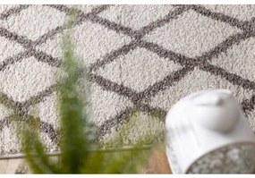 Dywany Luszczow Kusový koberec, běhoun BERBER TROIK, krémovýová Rozměr koberce: 80 x 300 cm