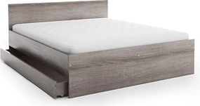 Postel ELISA 120 x 200 cm, dub lanýž Matrace: Matrace Coco Maxi 20 cm, Rošt: Bez roštu