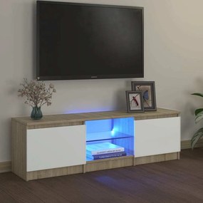 vidaXL TV skříňka s LED osvětlením 120x30x35,5 cm [804290] Barva: Černá