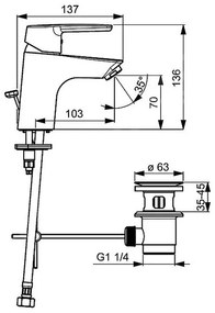 Hansa Polo Baterie páková umyvadlová chrom 51402293