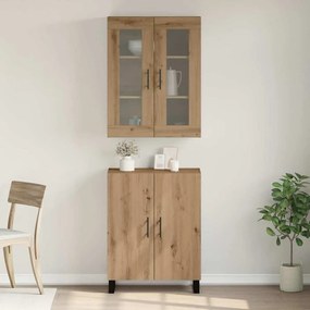 Vysoký bufet 2 ks dub artisan 69,5 x 34 x 180 cm 3394522