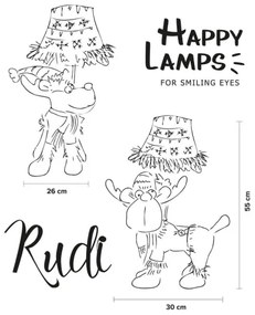 Happy Lamps - LED Dětská stolní lampa RUDI LED/5,4W/230V sob