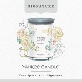 Yankee Candle vonná svíčka Signature Tumbler ve skle velká Wedding Day 567g