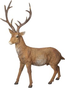 Figurka Deer 56x20x69 cm brown