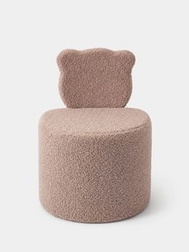 Sinsay - Teddy puf s opěradlem ve tvaru medvídka - béžová