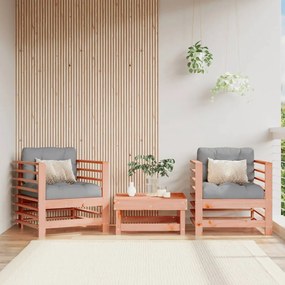 vidaXL Zahradní židle s poduškami 2 ks masivní dřevo douglasky