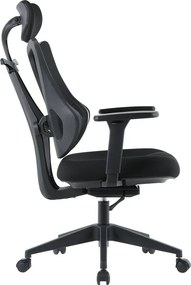 Herní  ergonomická  židle ERACER H3246 — síť / látka, černá