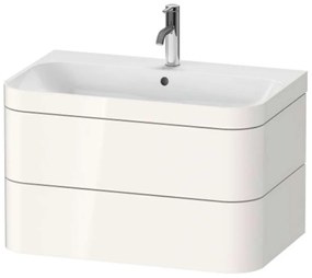 Duravit Happy D.2 Plus - Skříňka s umyvadlem 48x78x49 cm, 2 zásuvky, bílá vysoký lesk HP4637O2222