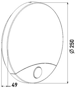 LED Venkovní nástěnné svítidlo se senzorem HIBIS LED/15W/230V IP44
