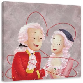 Gario Obraz na plátně Šťastný pár - Daniela Herrera Rozměry: 30 x 30 cm