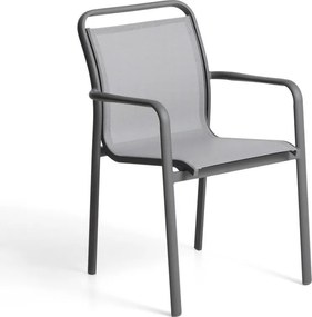 Tmavě šedá zahradní židle Luri – Kave Home
