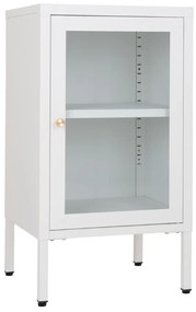 OnaDnes -20% Nordic Living Bílá kovová vitrína Dobby 70 x 38 cm