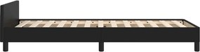 Rám postele s čelem černý 80 x 200 cm umělá kůže 3125415