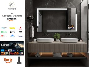 Zrcadlo do koupelny s LED osvětlením M23 premium