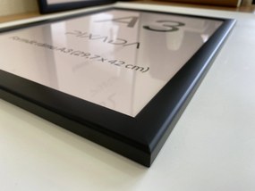 Pixada Dřevěný rám A3 (42 x 29.7 cm) černý