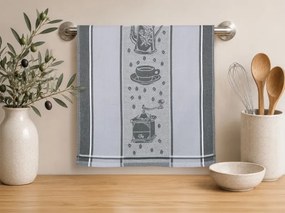 Bellatex Kuchyňská utěrka 1 ks Šedá 50x70 cm