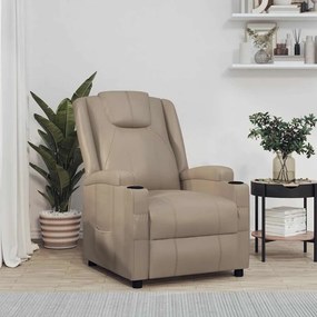 Polohovací křeslo cappuccino umělá kůže 340965