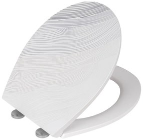 Záchodové prkénko s automatickým zavíráním 38 x 44,5 cm Menin – Wenko