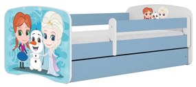 Dětská postel Babydreams Sněhové princezny modrá