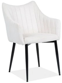 Jídelní židle Mattie (krémová + černá). 1050537