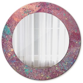Kulaté dekorativní zrcadlo Festival barev fi 50 cm