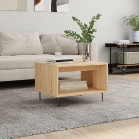 vidaXL Konferenční stolek 60 x 50 x 40 cm kompozitní dřevo [829254] Barva: Černá