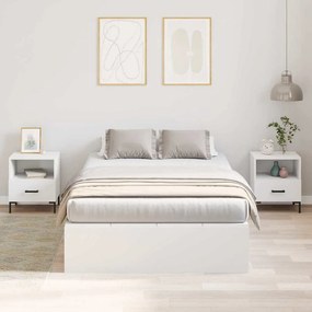 Rám postele s úložným prostorem s úložištěm Bílá 120 x 190 cm 3335421