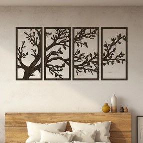 dřevo života 4 dílný strom RŮSTU Zvolte barvu dekoru: Wenge, Rozměry šxv (cm): 63x30