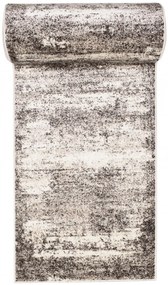 Běhoun  PETRA 3053 4 244 Abstraktní Moderní šedý béžový hnědý Rozměr: 80 cm