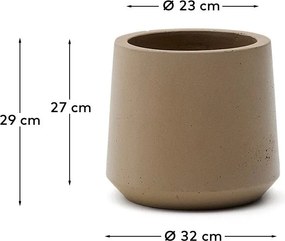 Betonový obal na květináč ø 32 cm Calun – Kave Home