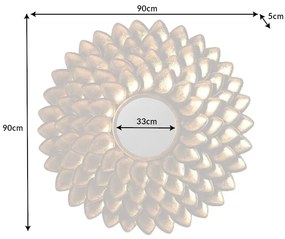 Designové nástěnné zrcadlo Lanesia 90 cm zlaté