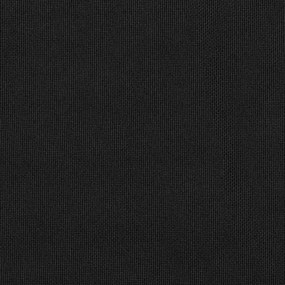 Zatemňovací závěsy s háčky vzhled lnu černé 290 x 245 cm