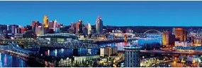 MASTERPIECES Panoramatické puzzle Cincinnati, Ohio / 1000 dílků / 99 ×