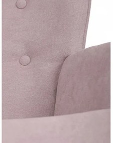 Houpací křeslo růžové dřevěné nohy masiv AK-371 PINK2
