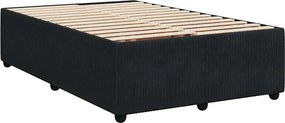 Box spring postel s matrací černá 120 x 190 cm samet 3287688