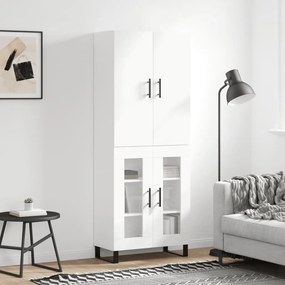 Skříň highboard bílá 69,5 x 34 x 180 cm kompozitní dřevo