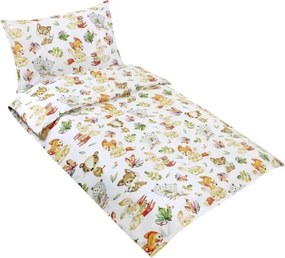 Bellatex Dětské povlečení bavlna Agáta 90x135, 45x60 cm Zvířátko lesní