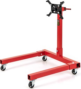 Costway Stojan motoru 680 kg zdvih motoru otočný o 360° se 4 nastavitelnými