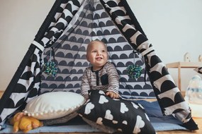 Vigvam design Half Moon Teepee pro chlapce - ČTVERCOVÉ BEZ DOPLŇKŮ