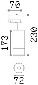 Ideal Lux LED reflektor EOS 25W Barva: Bílá, Chromatičnost: 3000K, Stmívání: DALI