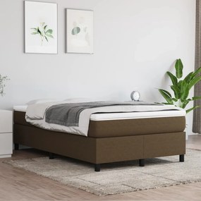Rám postele s boxspringem tmavě hnědá 120 x 200 cm textil 3120849