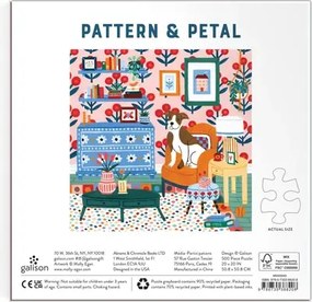 GALISON Čtvercové puzzle Vzor  květ / 500 dílků