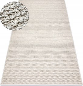 Koberec Plochý Tkaný Jersey Boho béžový sisal outdoor smyčka 180x270 cm