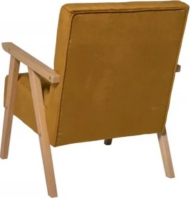 Křeslo RETRO, zlatá (Kronos 1/buk)