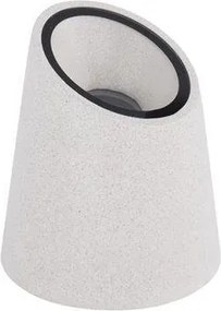 NV 9470582 Venkovní sloupkové svítidlo FOX bílý pískovec skleněný difuzor GU10 1x7W 100-240V bez žárovky IP65 - NOVA LUCE