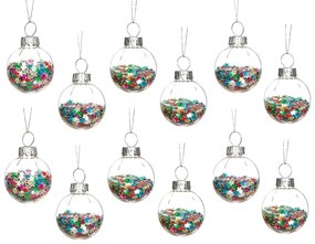 Skleněné vánoční koule v sadě 12 ks ø 3 cm Disco Stars Mini – Sass &amp; Belle