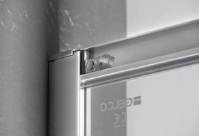 Gelco SIGMA SIMPLY čtvrtkruhová sprchová zástěna 1200x900 mm, R550, L/R, čiré sklo GS1290 GS1290